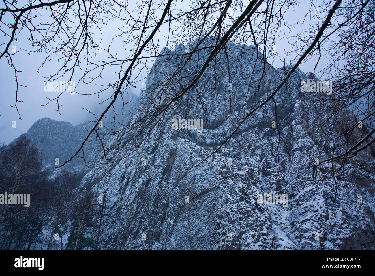 Winter scene, Gorge Vratzata/Vratsata, Natural phenomenon, ravine ...