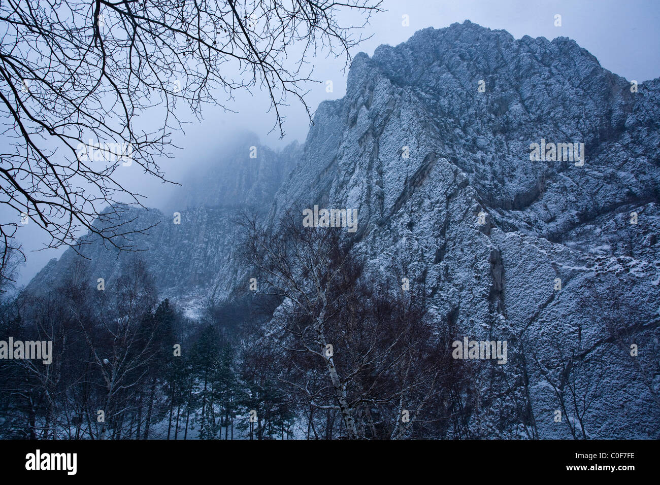 Winter scene, Gorge Vratzata/Vratsata, Natural phenomenon, ravine ...
