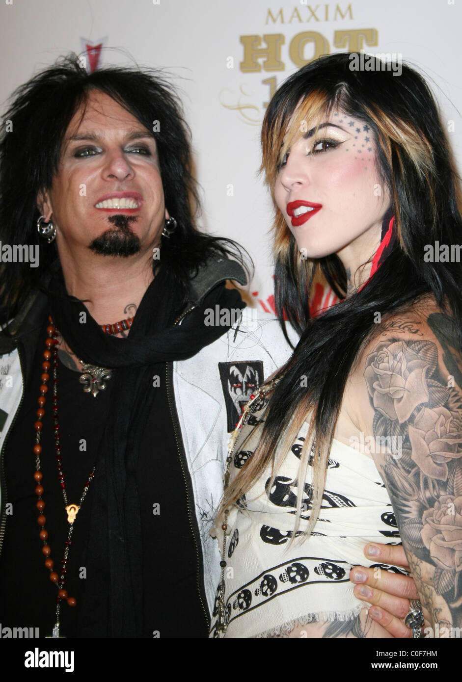 Nikki Sixx and Kat Von Maxim's 2008 Hot 100 celebrating the world's ...