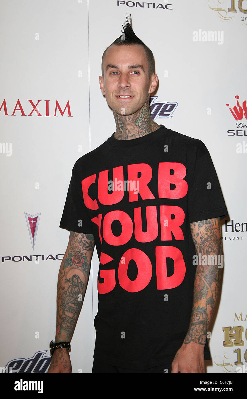 Travis Barker Maxim's 2008 Hot 100 celebrating the world's most ...