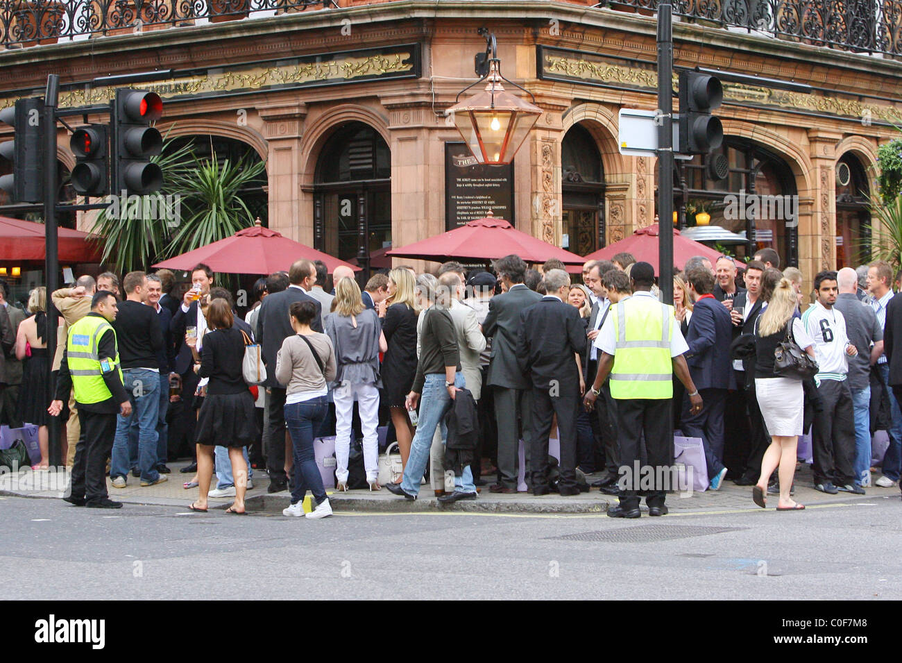 The Audley' pub London, England - 22.05.08 Stock Photo - Alamy