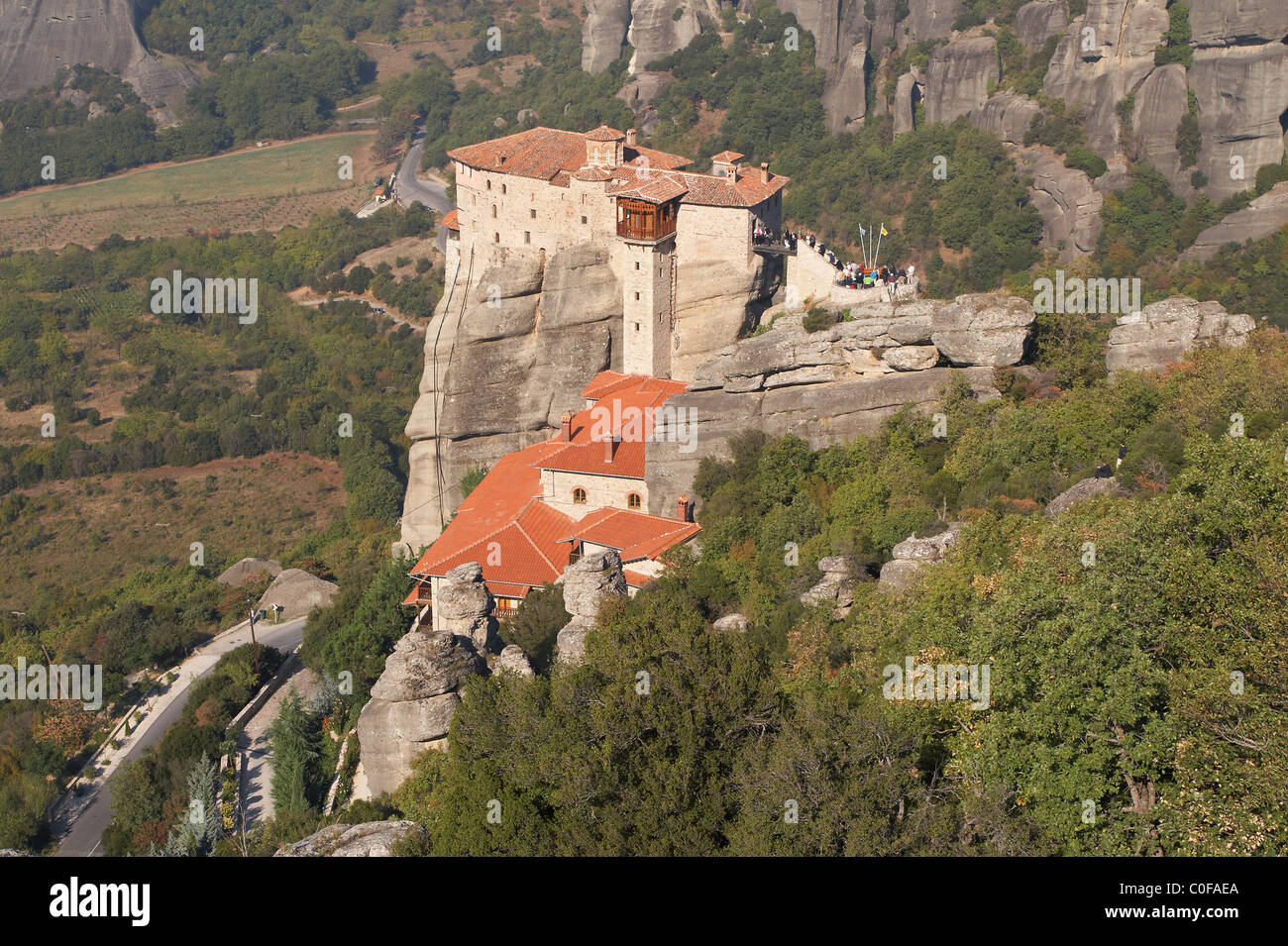 Holy Monastery of Rousanou Stock Photo - Alamy