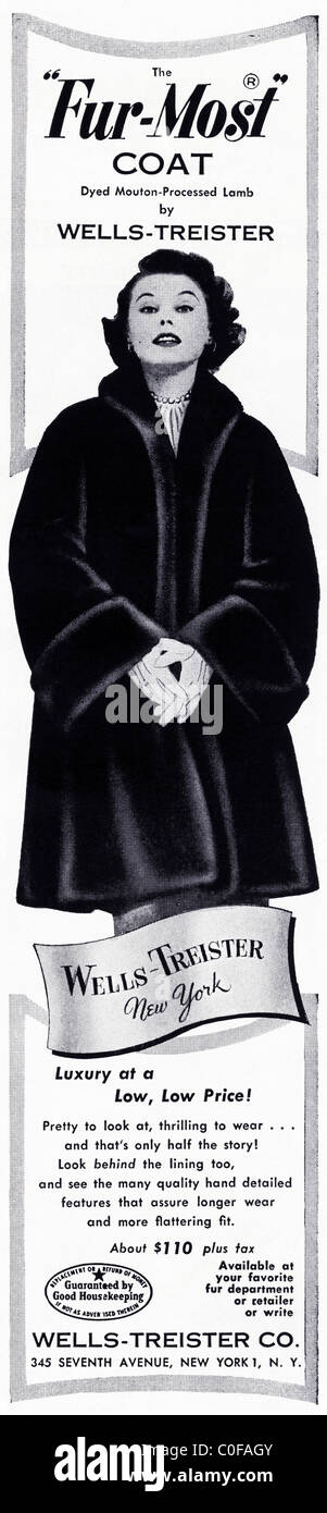 Fur coats 1950s hi-res stock photography and images - Alamy