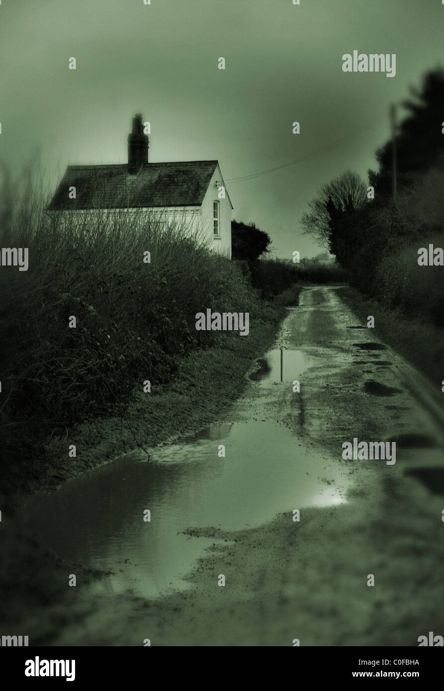 isolated country cottage Stock Photo - Alamy