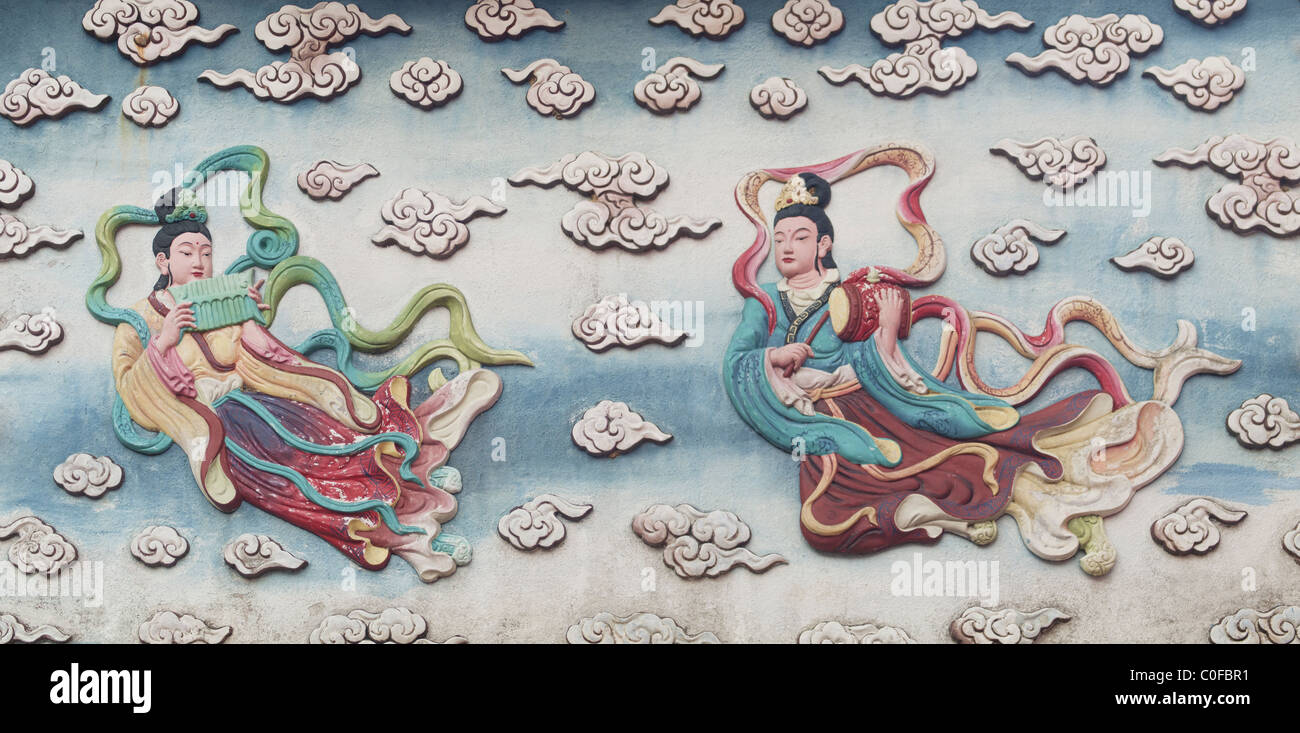 Chinese temple mural hi-res stock photography and images - Alamy