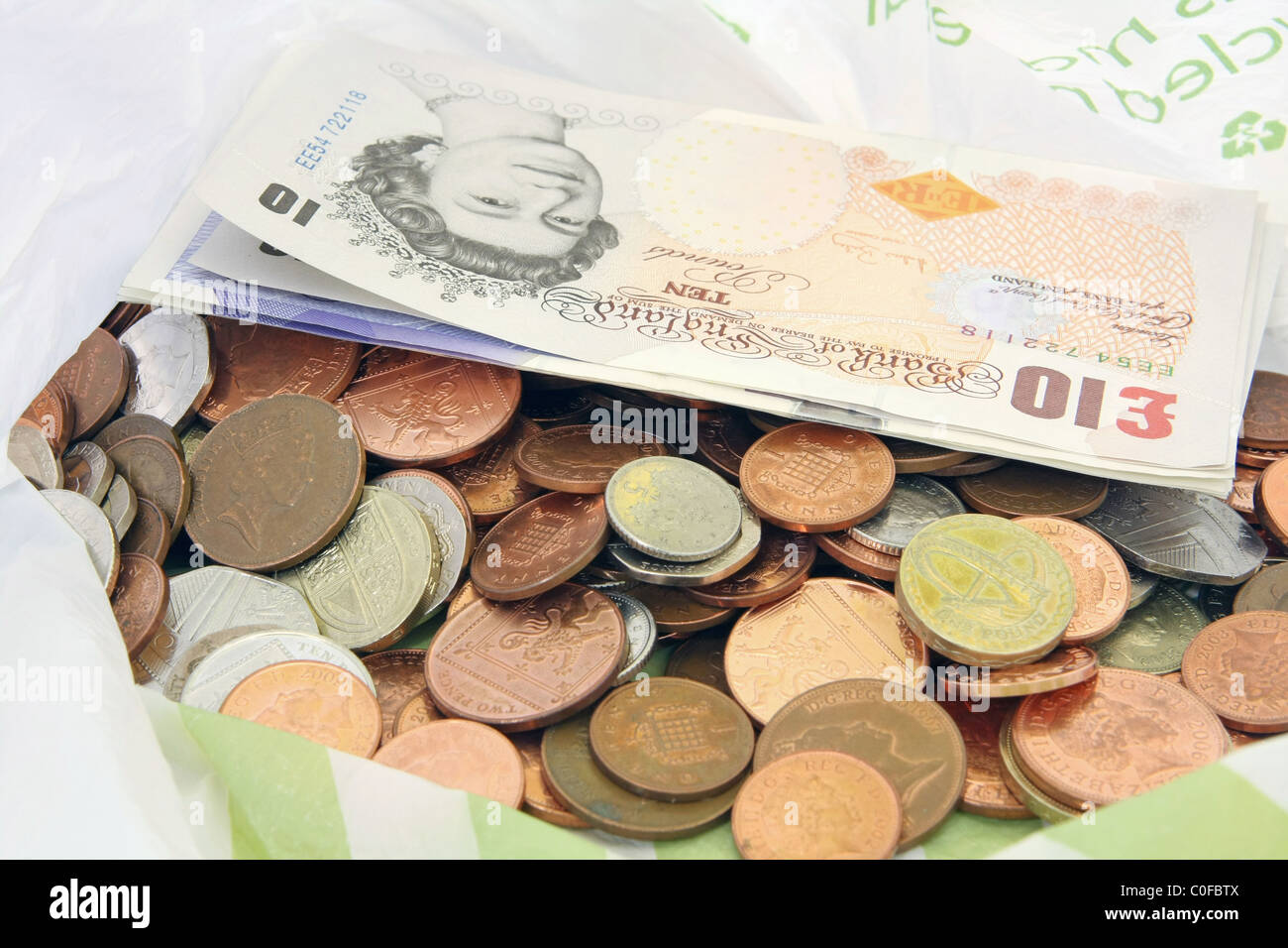 Money stacks £10 hi-res stock photography and images - Alamy
