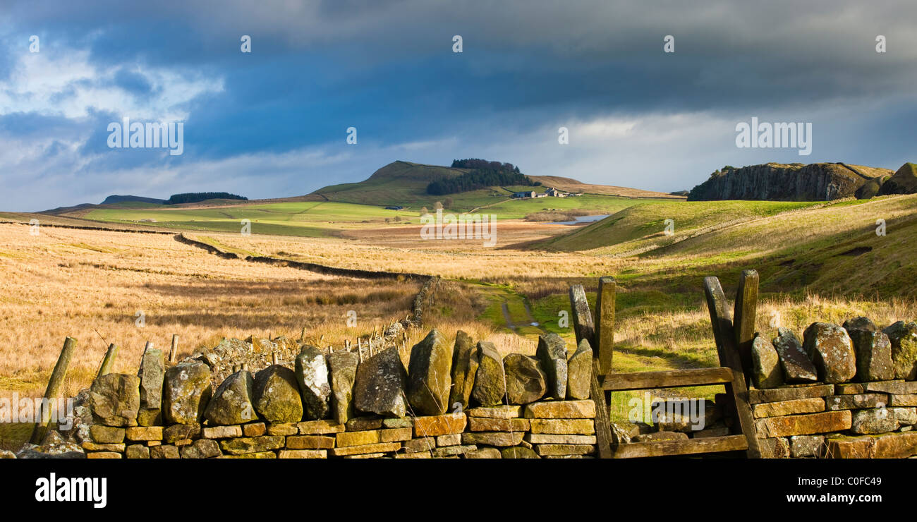 Steel Rigg on Hadrians Wall Northumberland National Park Northumberland ...