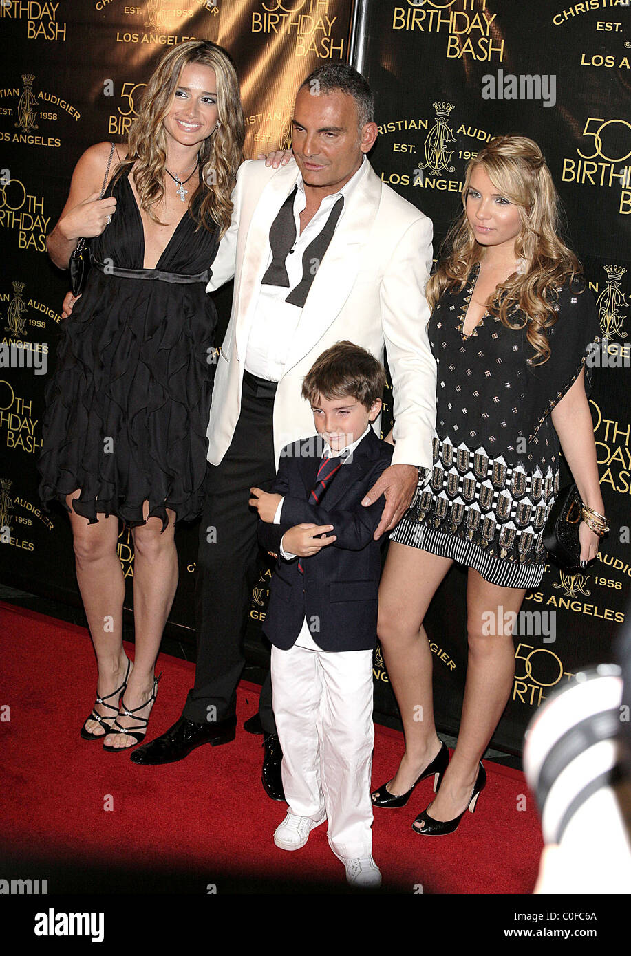 Christian Audigier and his family Christian Audigier 50th birthday ...