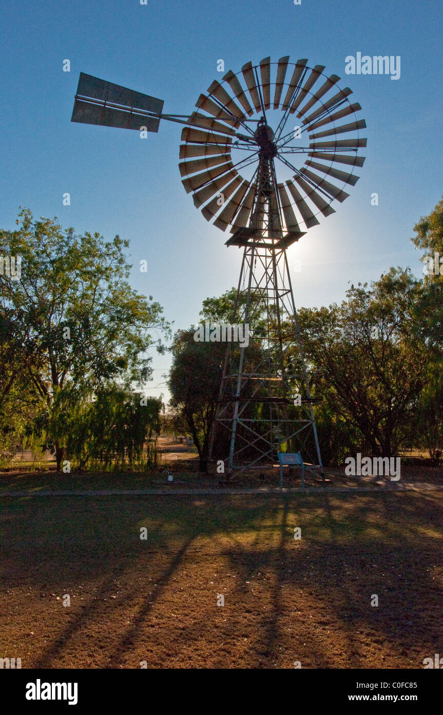 windmill in a australian farm, northern territory Stock Photo - Alamy