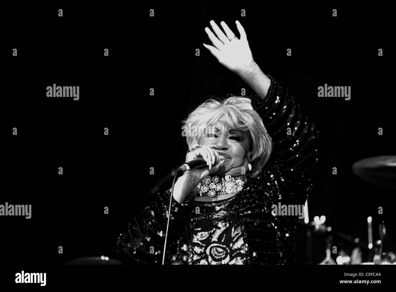THE LATE SALSA QUEEN CELIA CRUZ PERFORMING IN MIAMI Stock Photo - Alamy