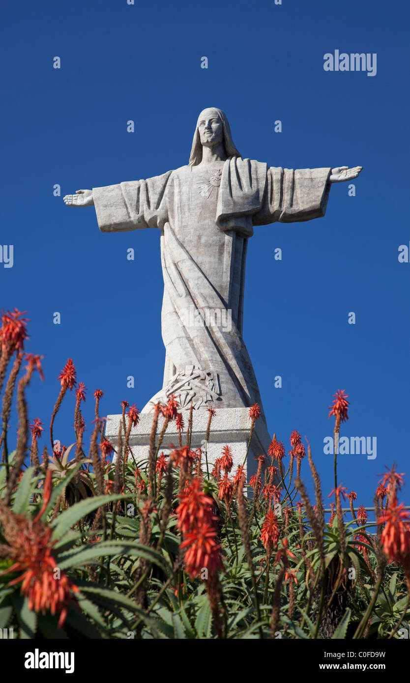Statue of Christ Madeira Stock Photo - Alamy