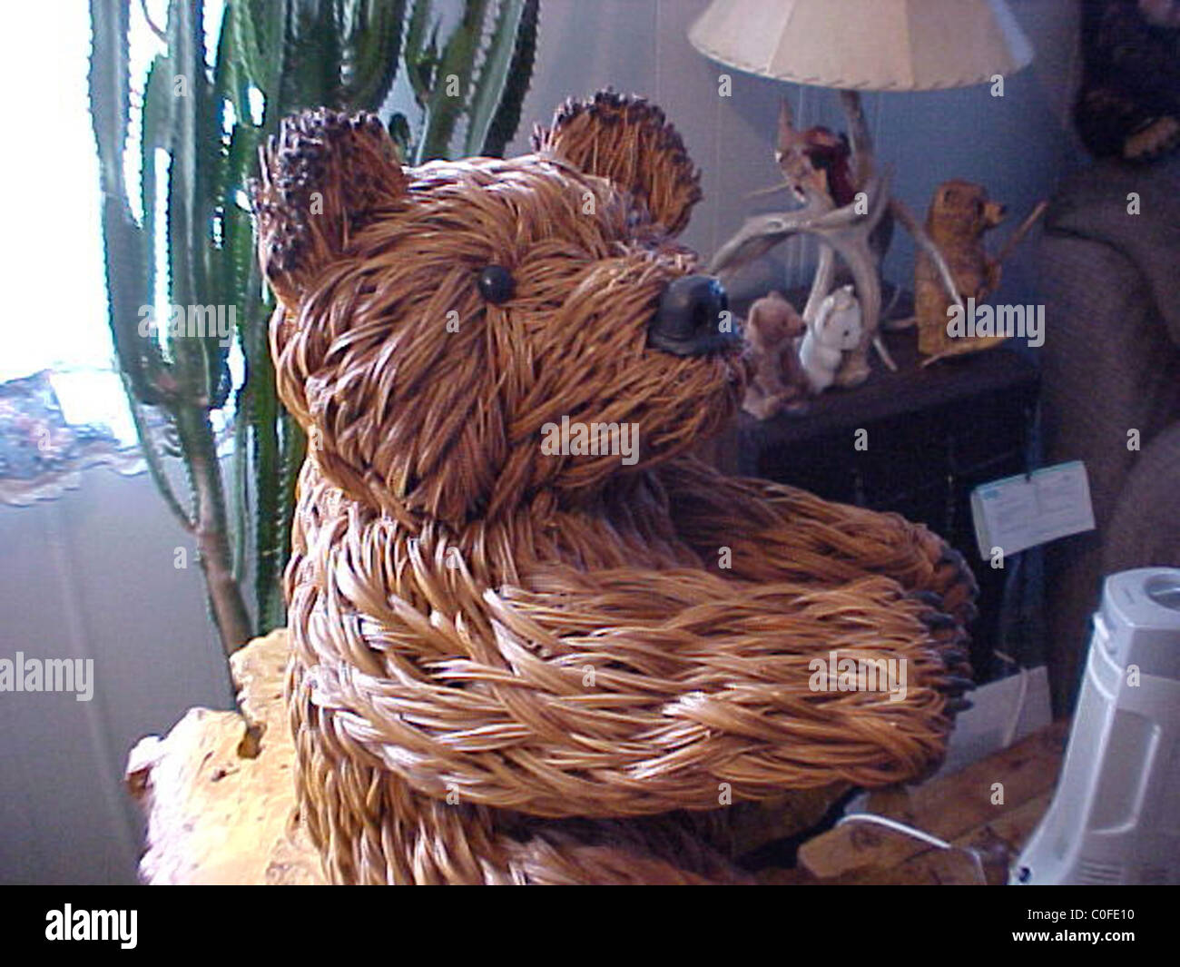 PINE BEAR This life-sized bear has been hand-crafted using pine needles ...