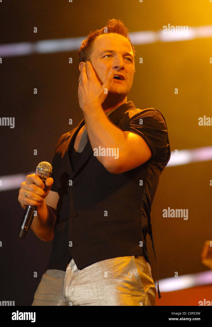 Mikey Graham Boyzone perform during the opening night of their comeback ...