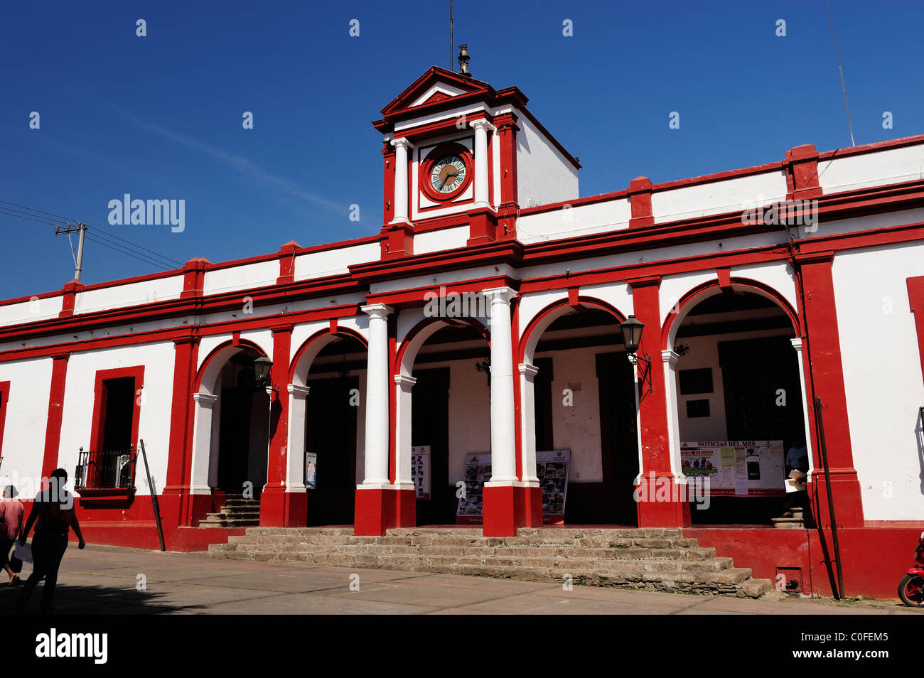 Municipal Building in Tepoztlan, Morelos State, Mexico Stock Photo - Alamy