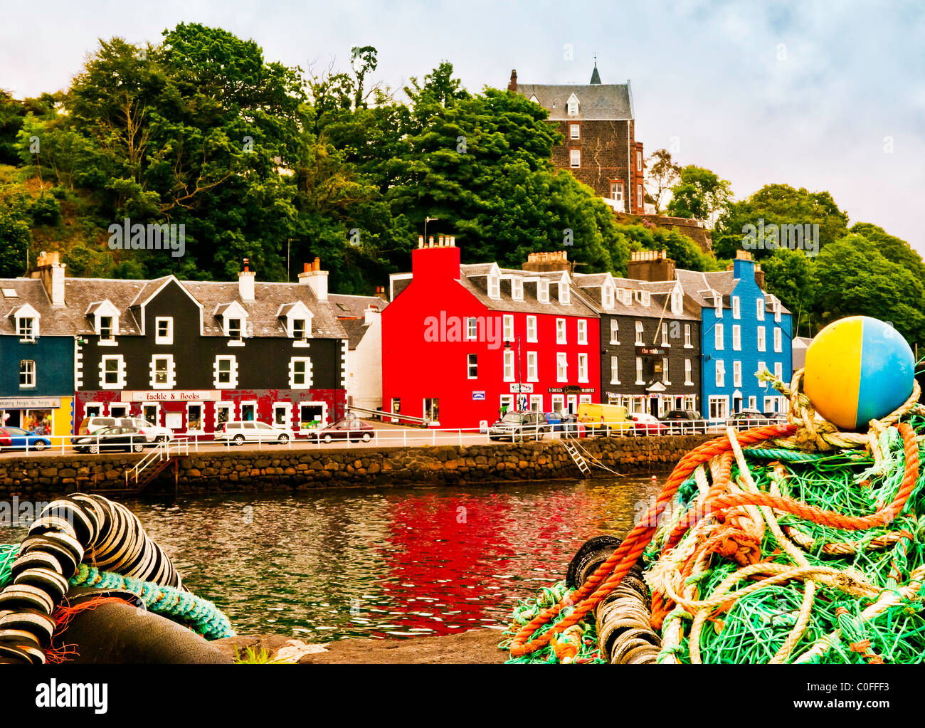 Tobermory, Isle of Mull, Waterfront at Harbour Stock Photo - Alamy