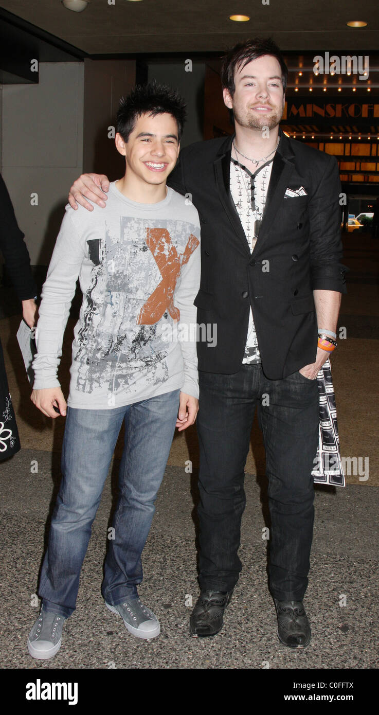 American Idol Semi-Finalist David Archuleta and Winner David Cook ...