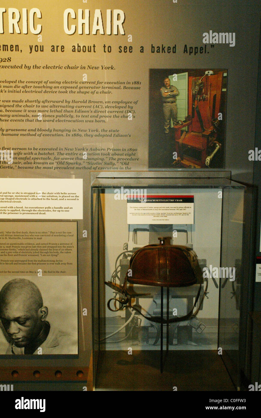 Electric chair museum hi-res stock photography and images - Alamy