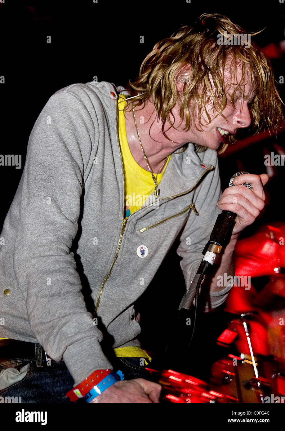 Fred Davis of Team Waterpolo performing at Liverpool Barfly as part of ...