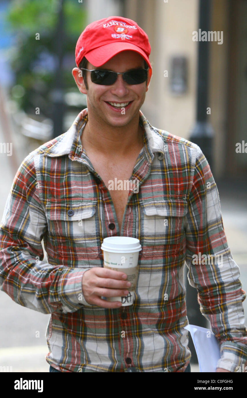 Stephen Gately from Boyzone arriving at the BBC Radio One studios ...