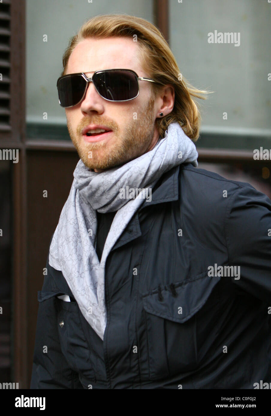 Ronan Keating from Boyzone arrives at the BBC Radio One studios London ...