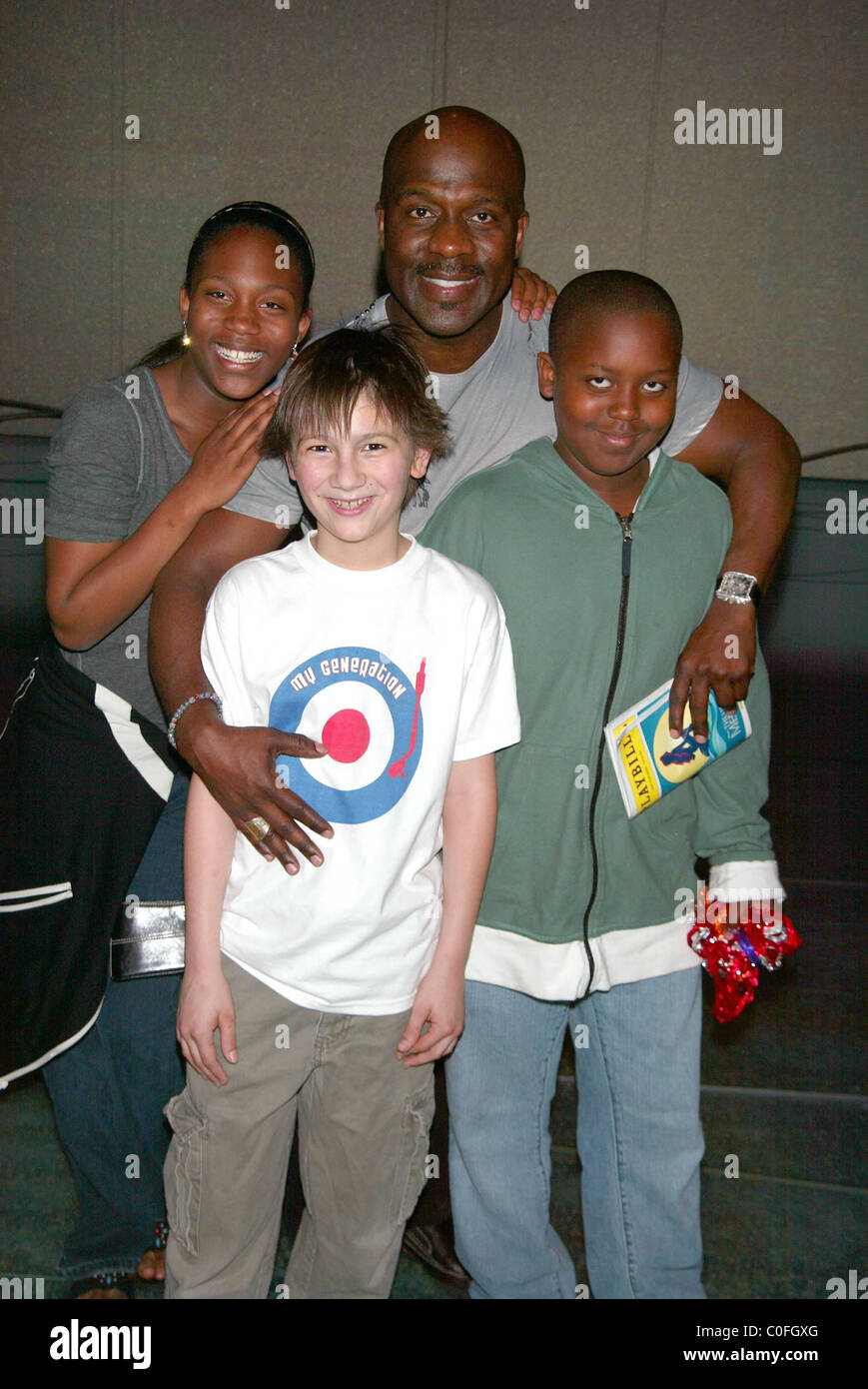 BeBe Winans and his kichildren, Maya Winans and Benjamin Winans with ...