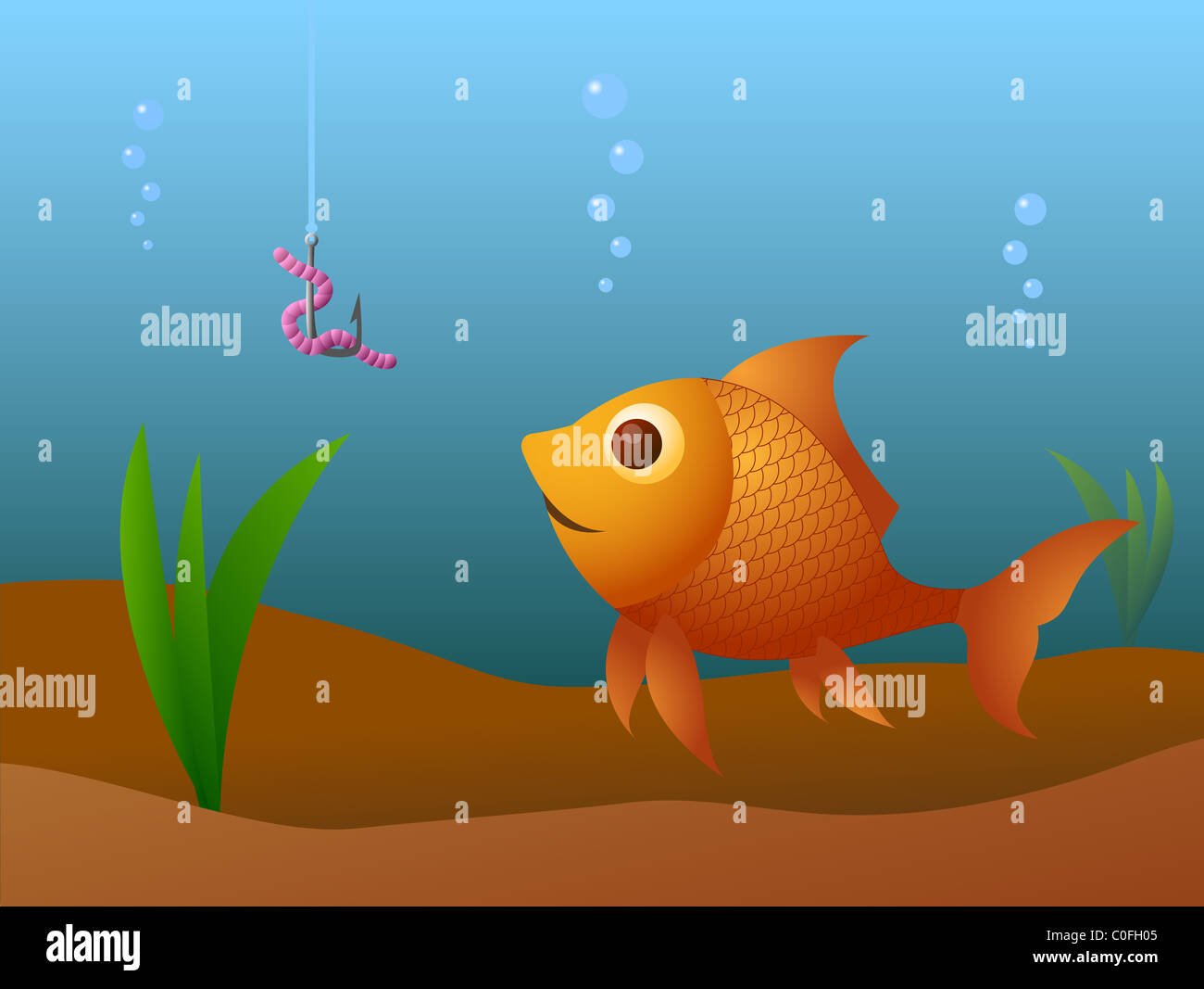 hungry gold fish Stock Photo - Alamy