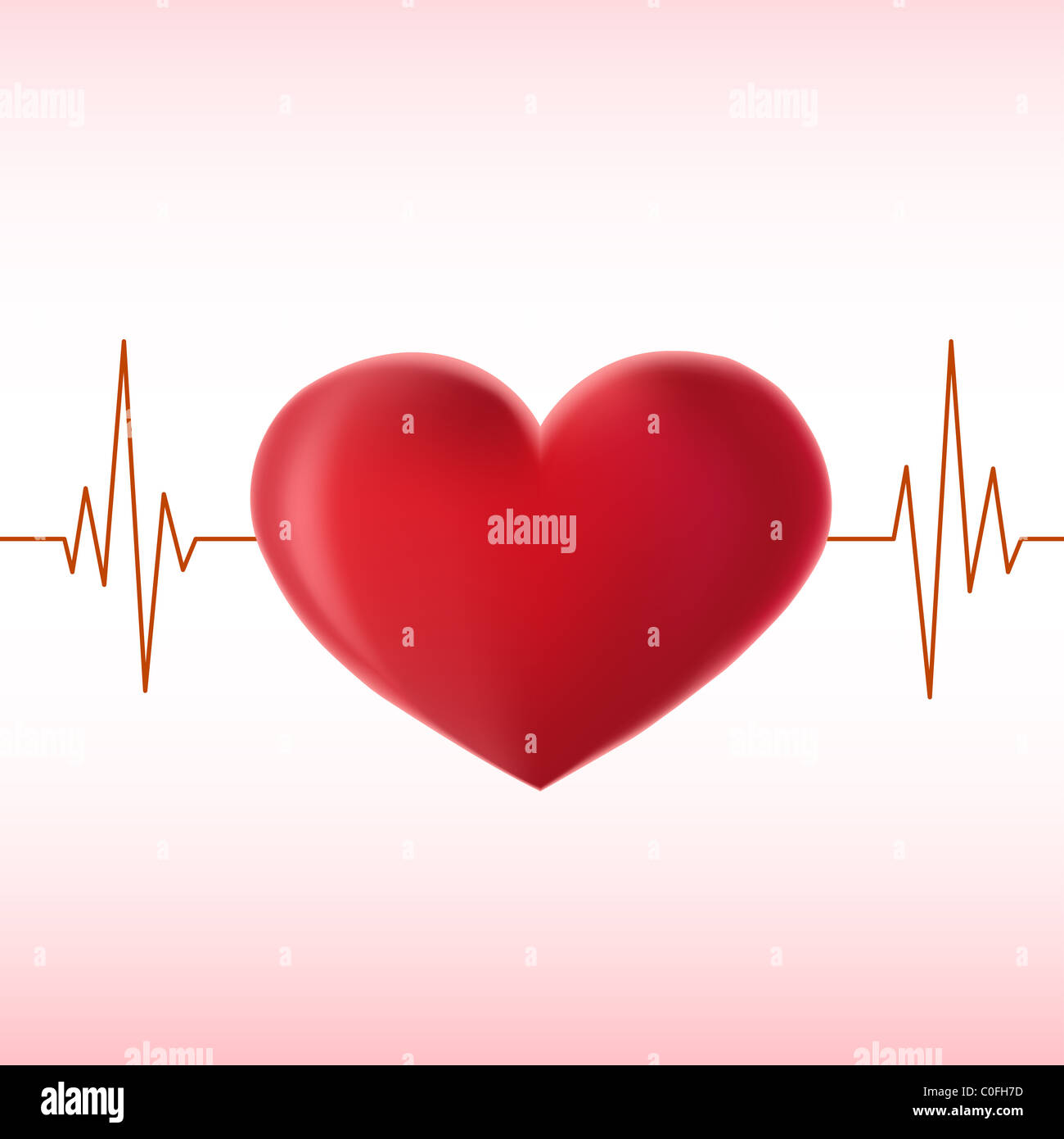 heart pulse illustration Stock Photo - Alamy