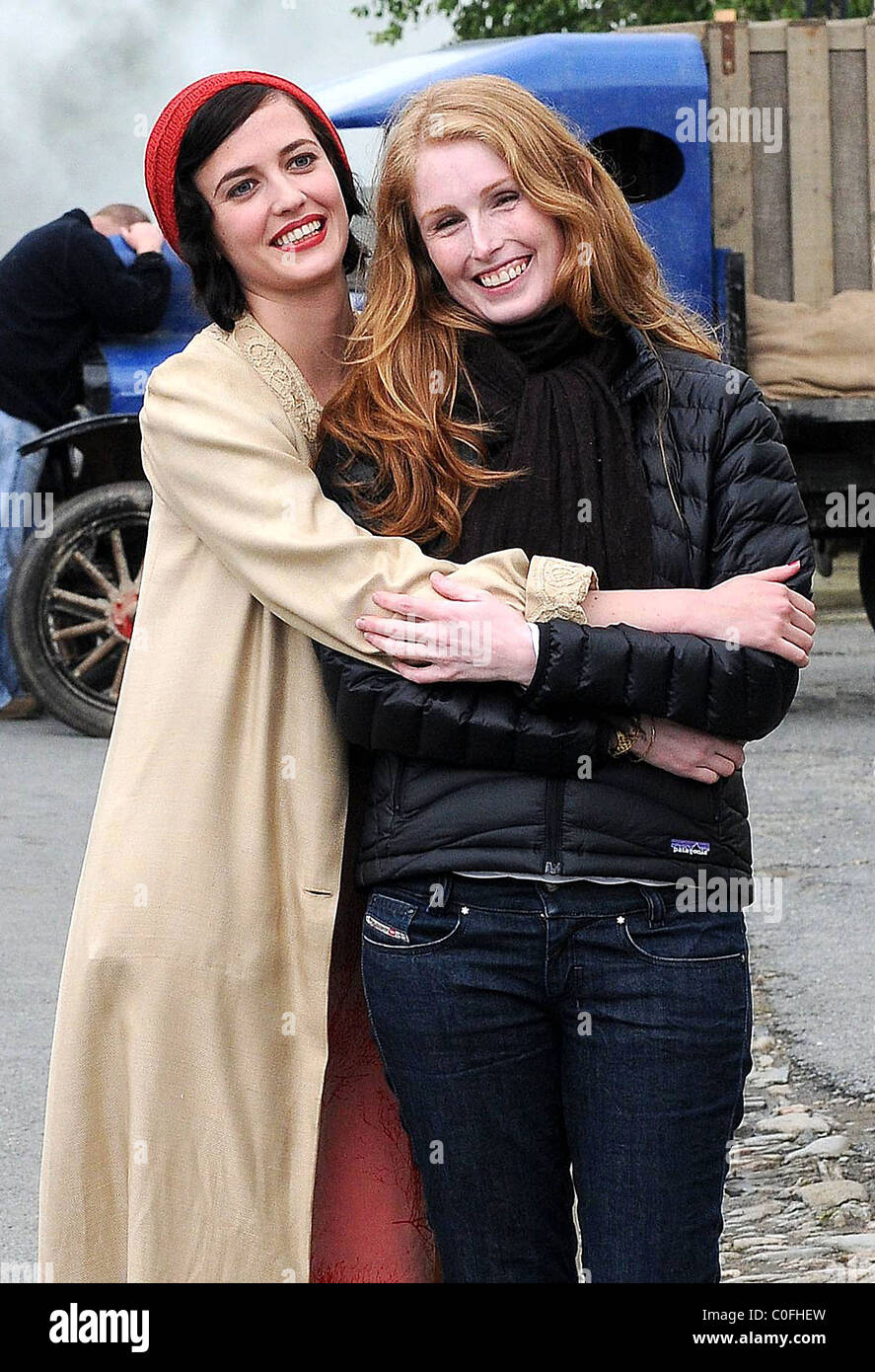 Eva Green and director Jordan Scott On the set of the feature film ...