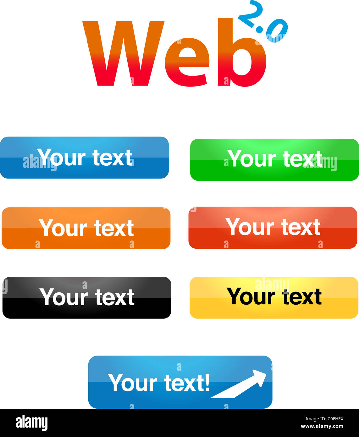 Editable buttons hi-res stock photography and images - Alamy