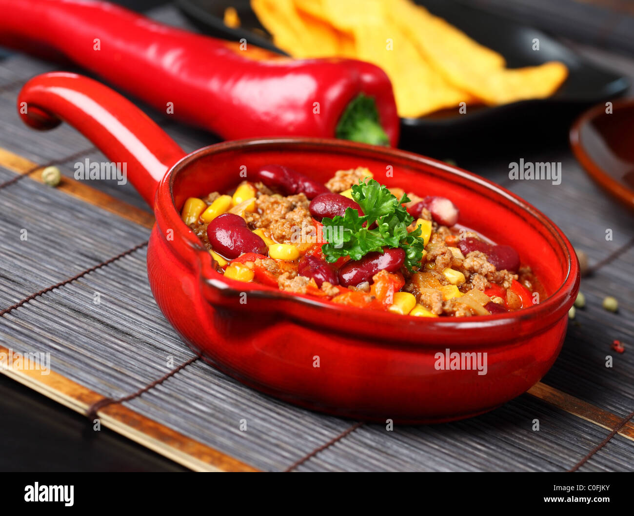 Chili peppers dish hi-res stock photography and images - Alamy