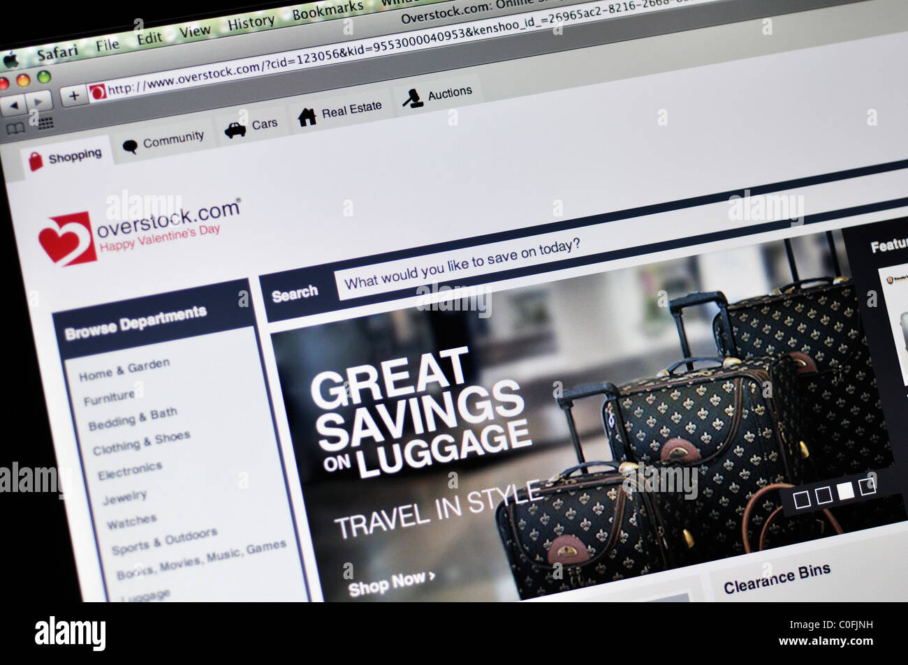 Overstock website online shopping hi-res stock photography and images ...