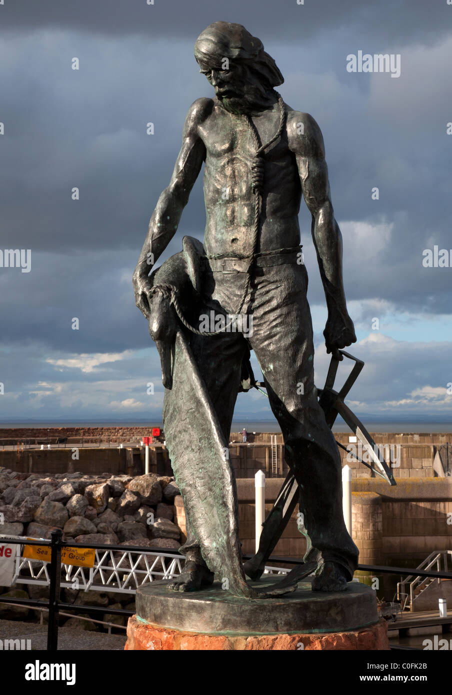 "The Ancient Mariner" Statue/Sculpture on the Quayside at Watchet ...