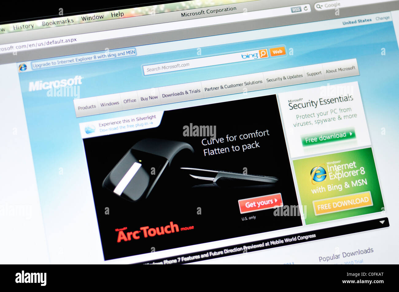 Microsoft screen hi-res stock photography and images - Alamy