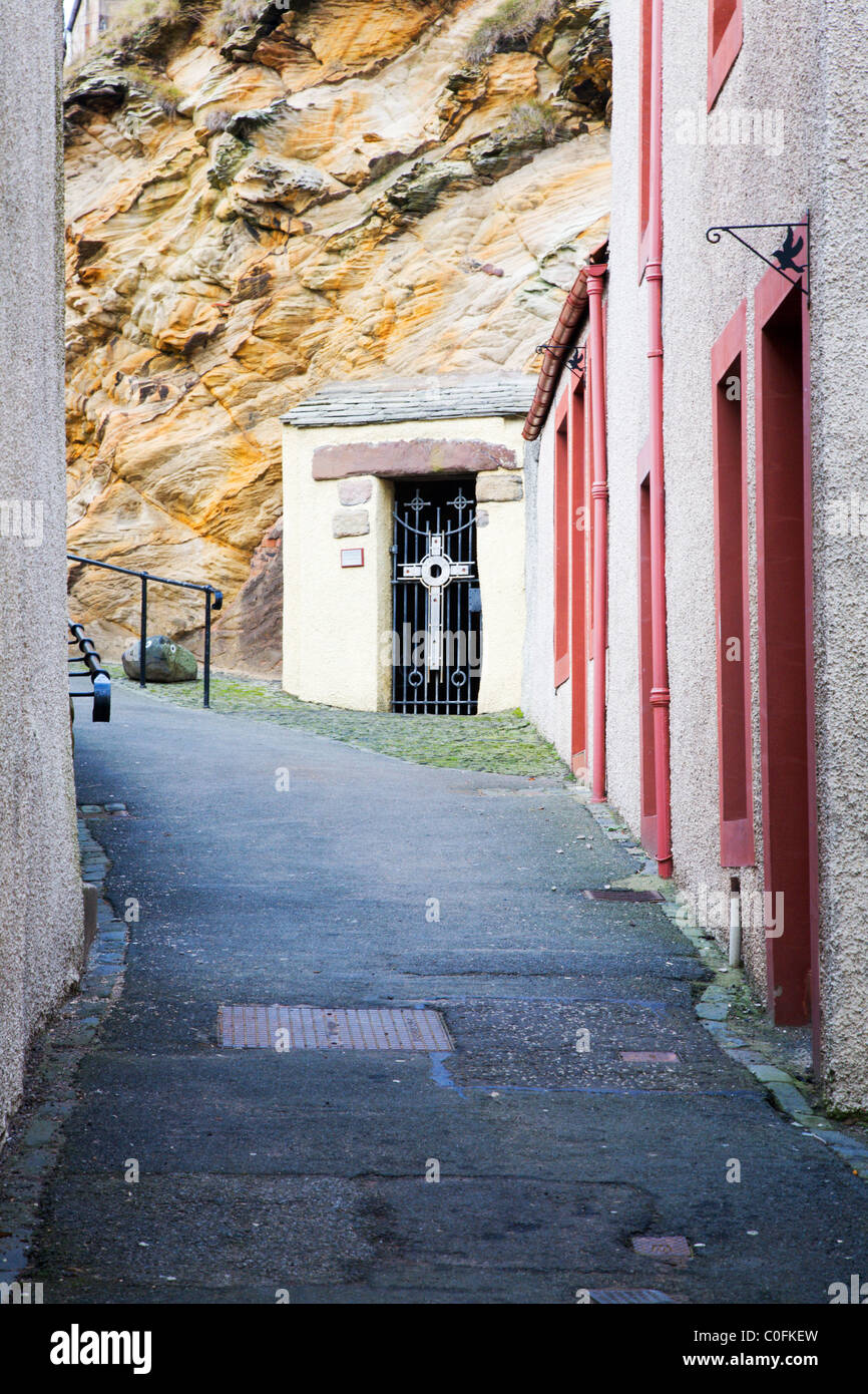 Cove Wynd and St Fillans Cave Pittenweem Fife Scotland Stock Photo - Alamy