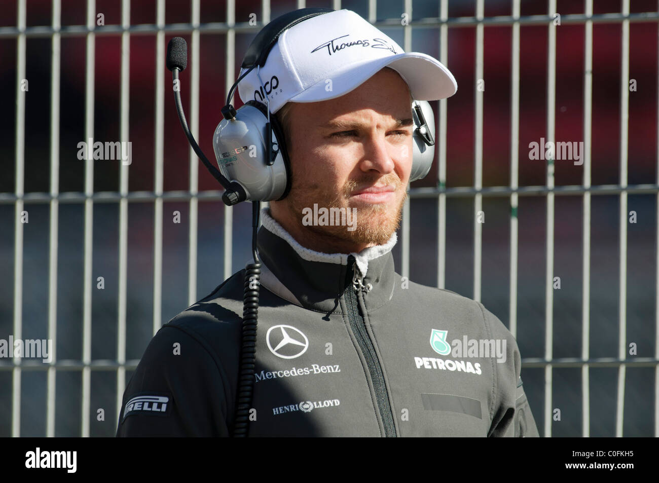 Portrait of german Formula One driver Nico Rosberg, Mercedes GP, Feb ...