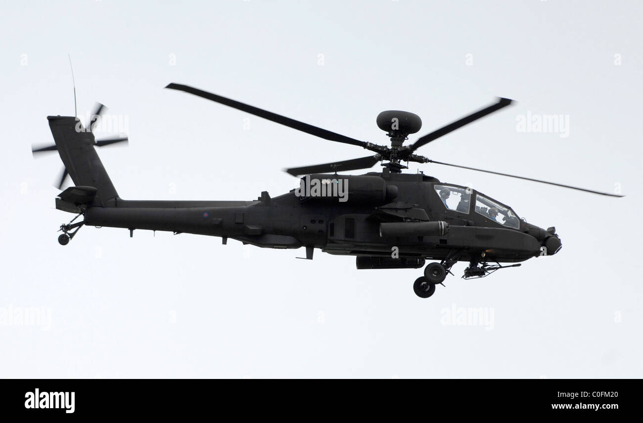 Apache Helicopter Side View