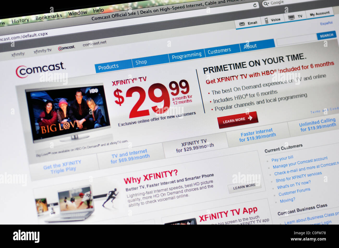 Comcast cable hi-res stock photography and images - Alamy