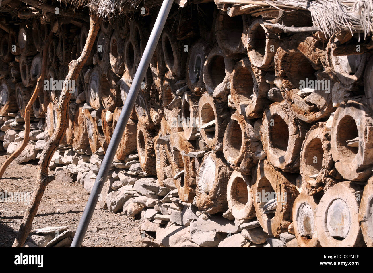 Bee hives. The Sultanate of Oman Stock Photo - Alamy