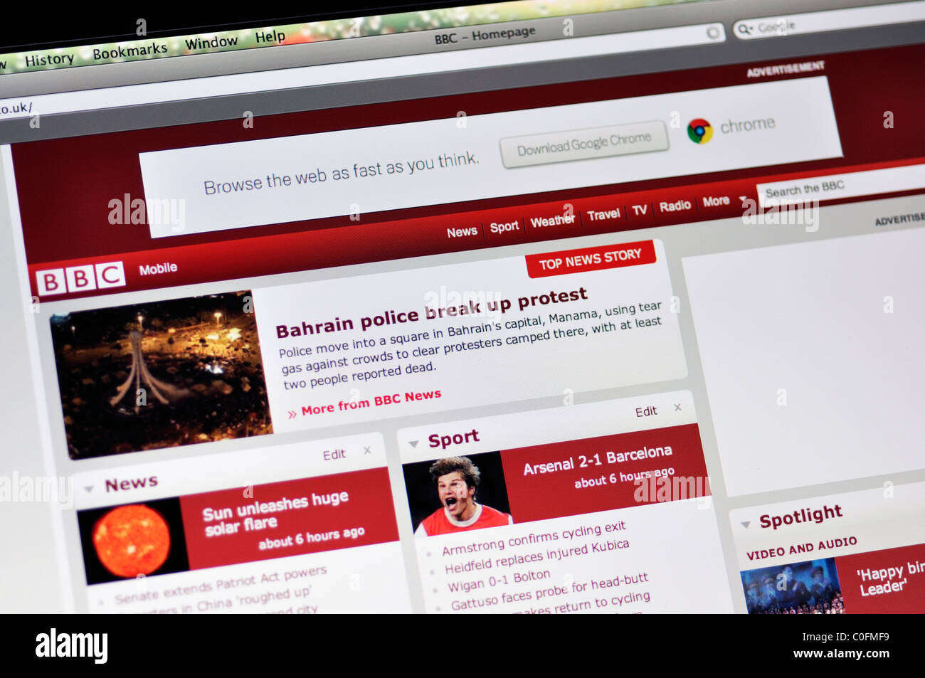 BBC news website Stock Photo - Alamy