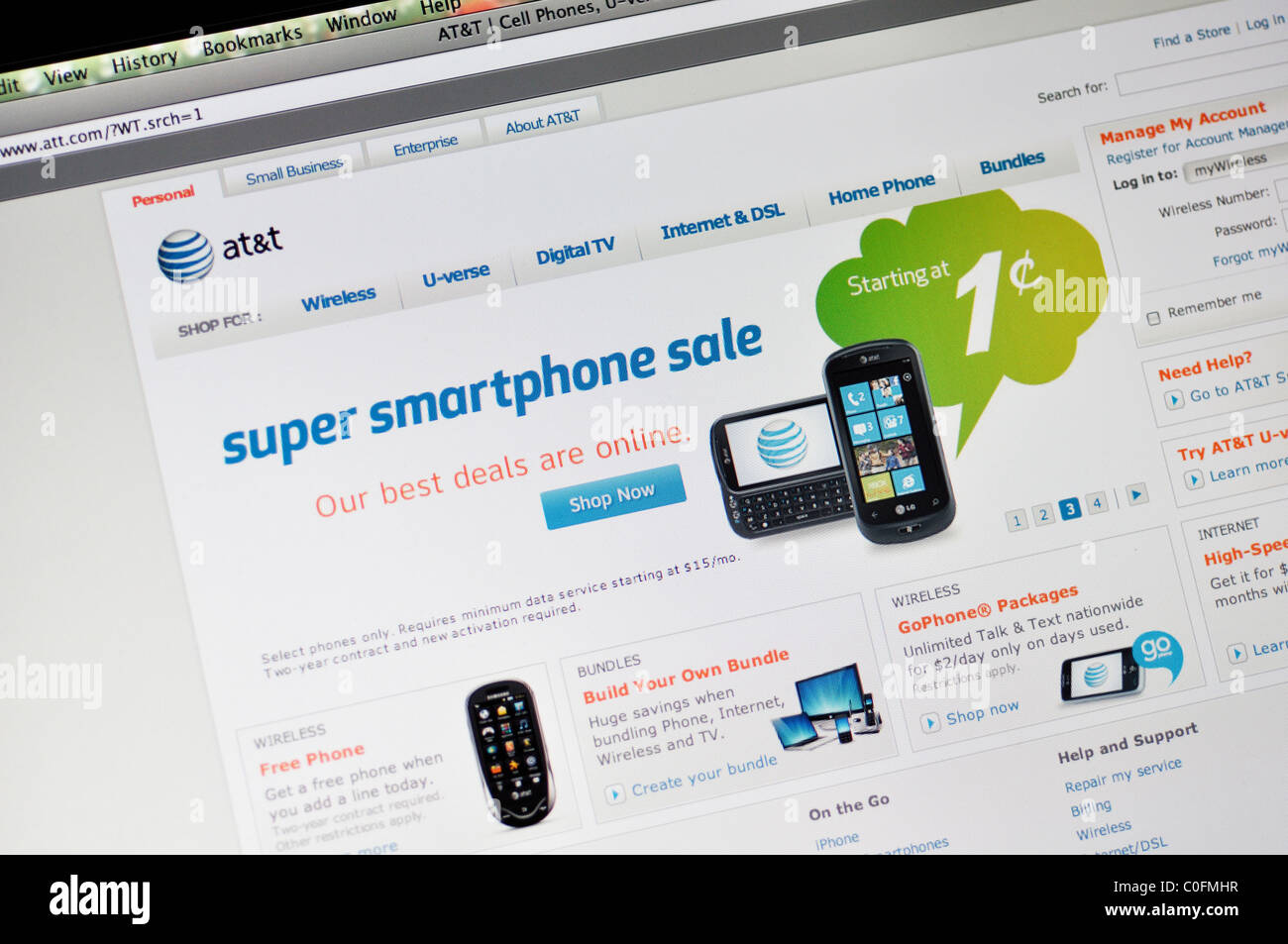 Att website hi-res stock photography and images - Alamy