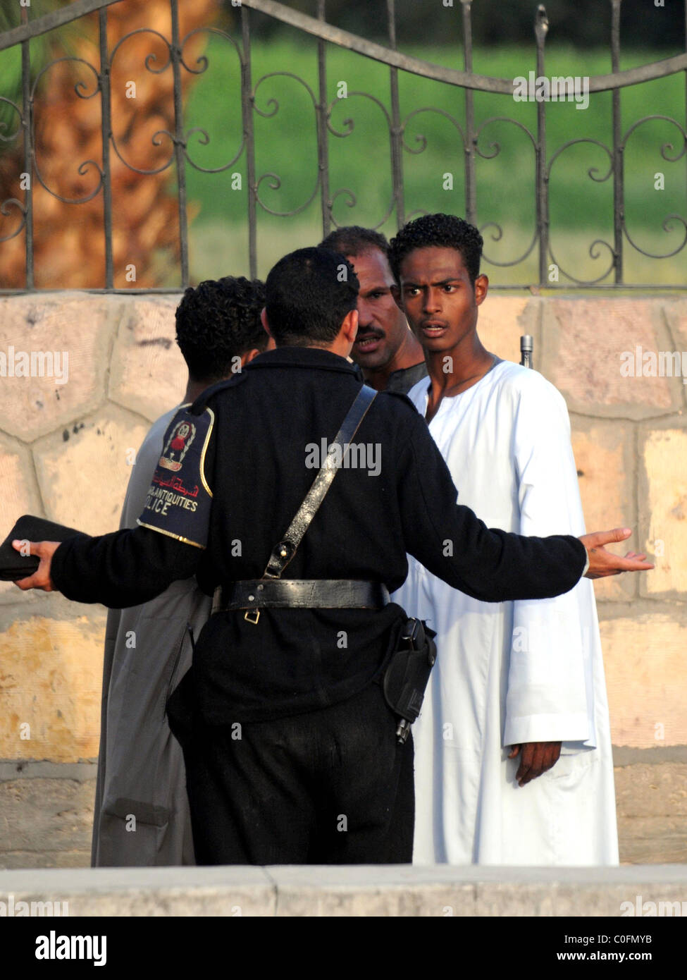 Security in Egypt, tourism site, armed guard Stock Photo - Alamy