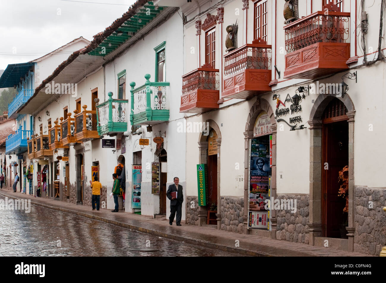 The architecture of Cusco, Peru, South America Stock Photo - Alamy