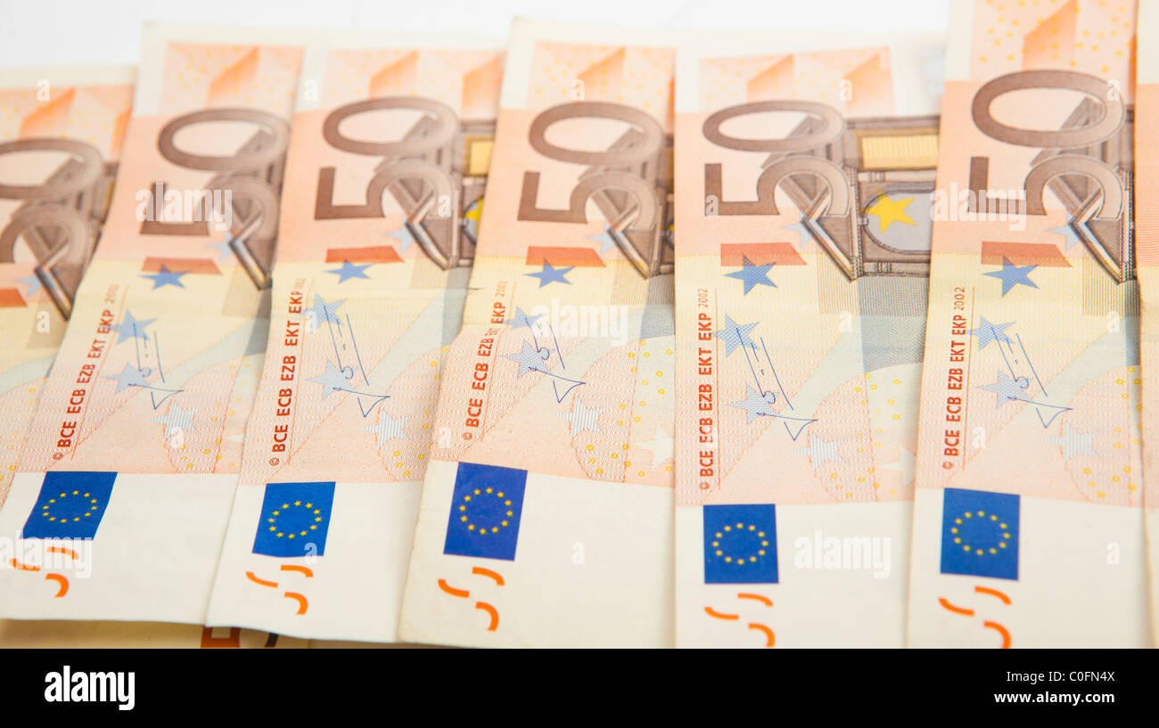 50 euro banknotes Stock Photo - Alamy