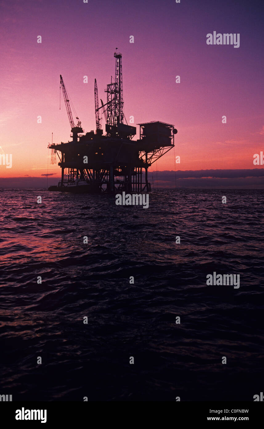 Off-shore oil rigs Stock Photo - Alamy
