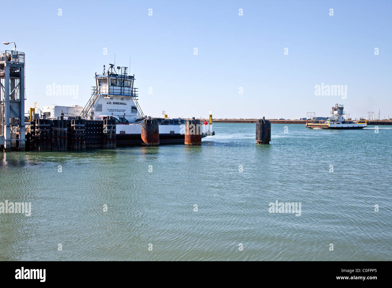 Port Aransas ferries, Texas Stock Photo - Alamy
