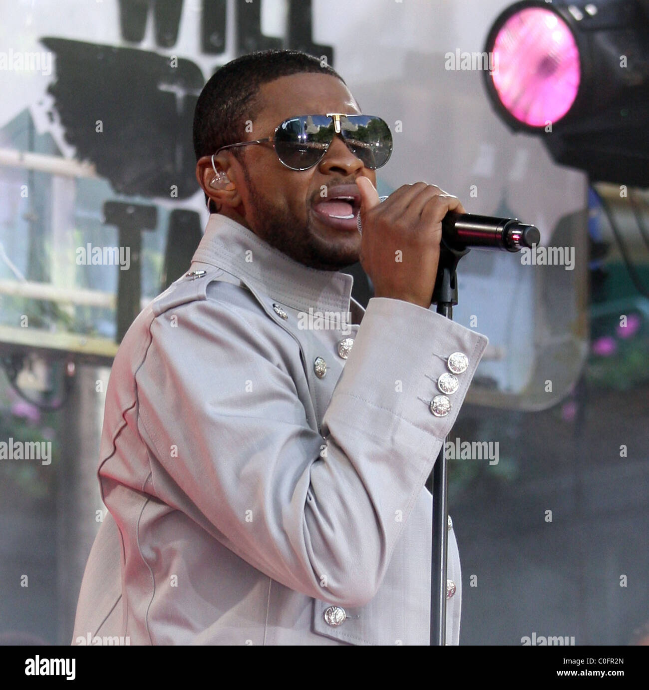Usher performs on ABC's 'Good Morning America Summer Concert Series' at Bryant Park New York ...