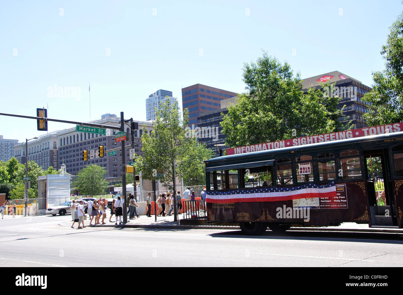 Tour trolley, Philadelphia, Pennsylvania, USA Stock Photo - Alamy