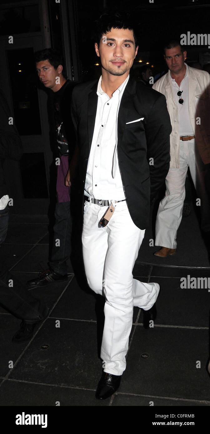 Russian Eurovision 2008 winner Dima Bilan arrives at The Late Late Show ...