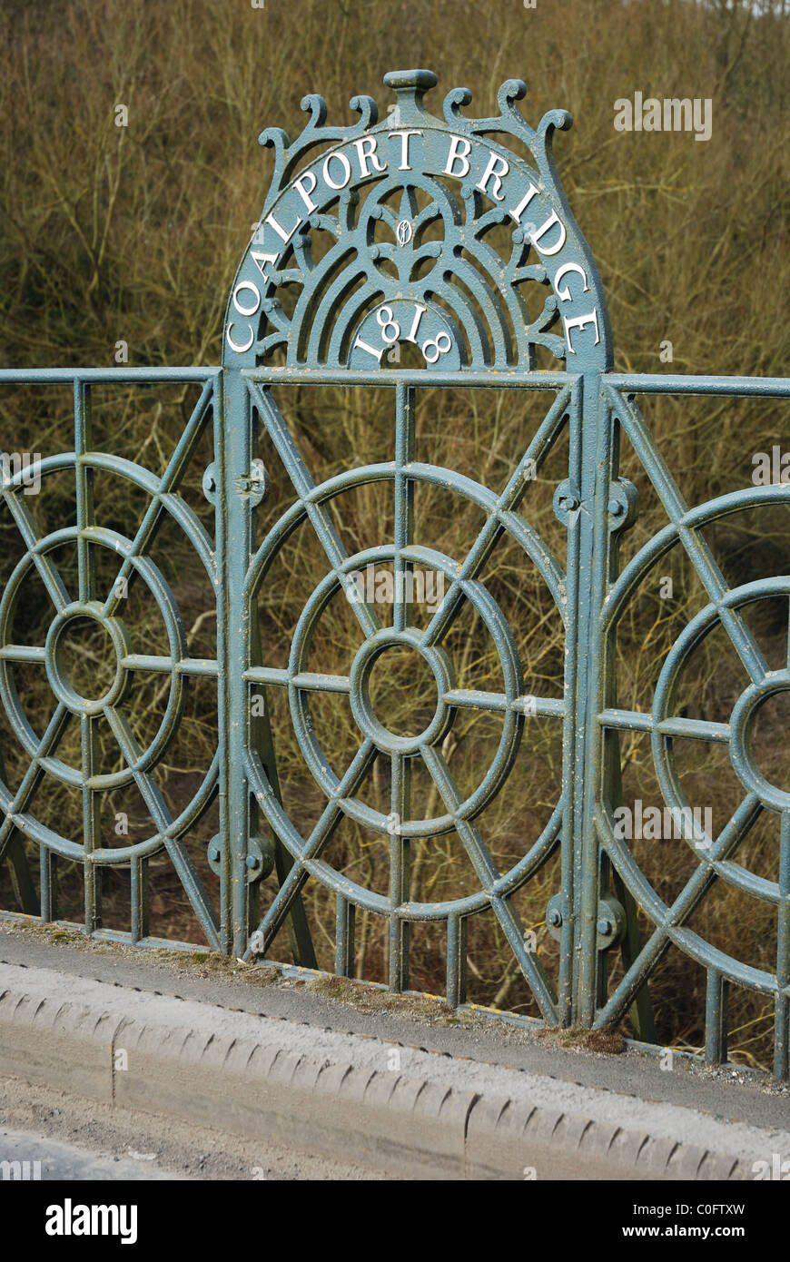 Parapet, Coalport Bridge, River Severn, Shropshire, UK Stock Photo - Alamy