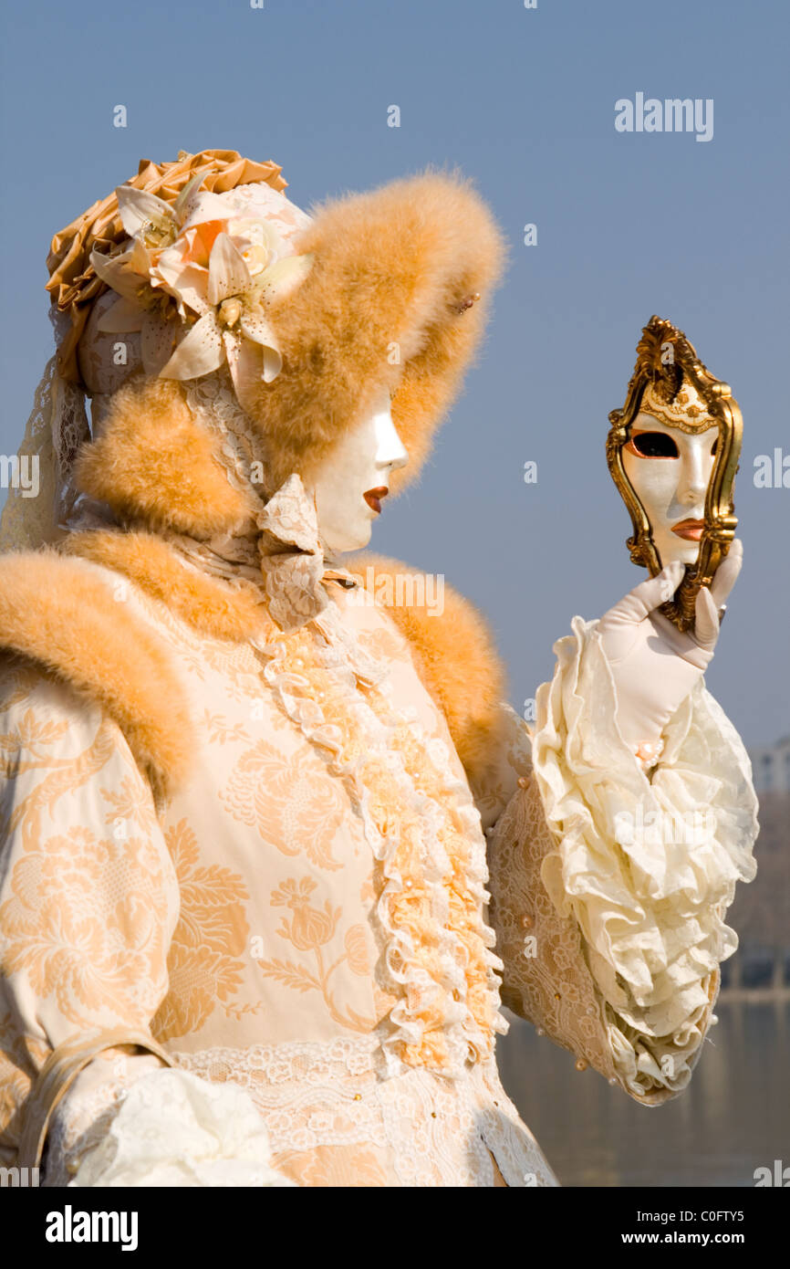 Venetian mask costume carnival hi-res stock photography and images - Alamy
